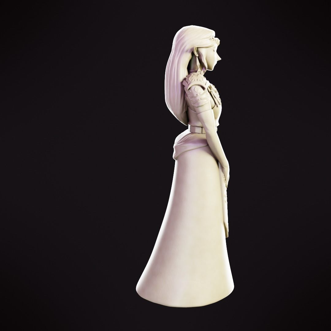 Princess Zelda - Ocarina of Time 3D model 3D printable | CGTrader