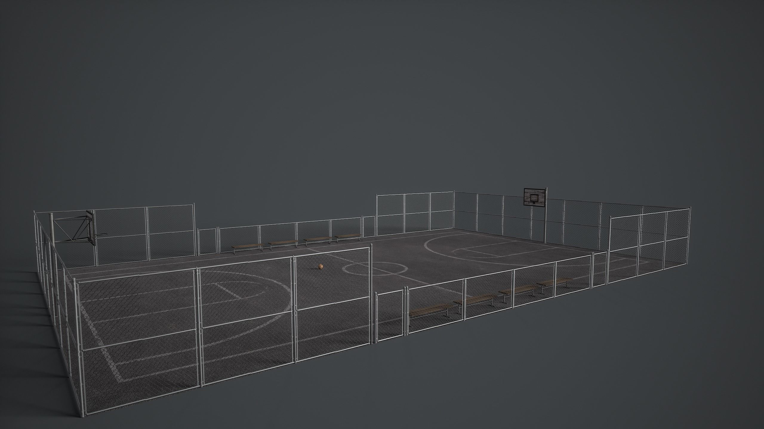 Basketball Court 3D model | CGTrader