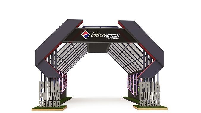 Gate Tunnel Information 3D model | CGTrader