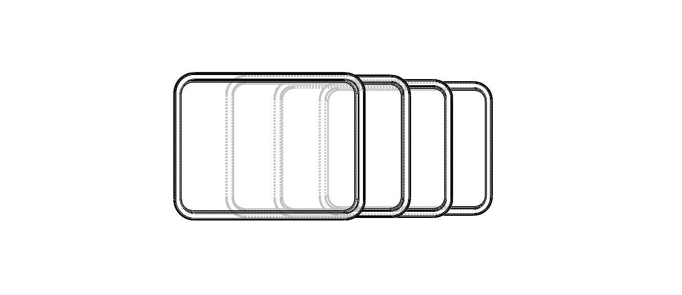 Rectangular Plastic Tray 30 Cms X 40 Cms X 8 Cms 3D model | CGTrader