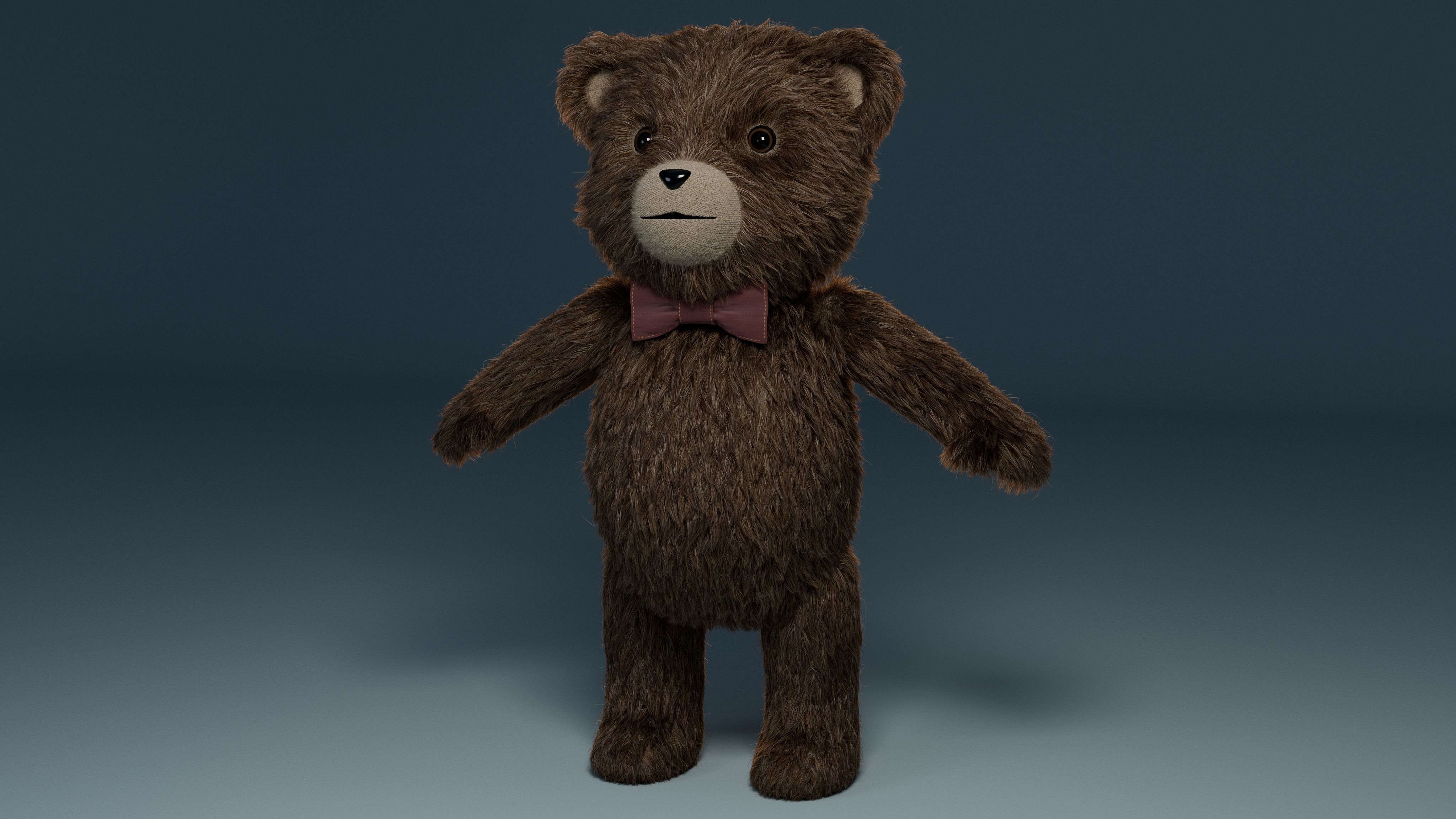 TeddyBear Groomed Rig - Xgen Maya 3D model rigged | CGTrader