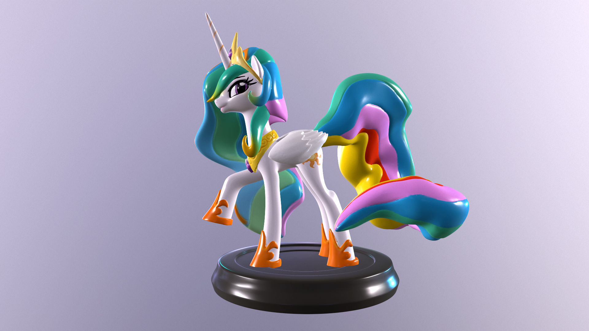 Princess Celestia 3D model 3D printable | CGTrader