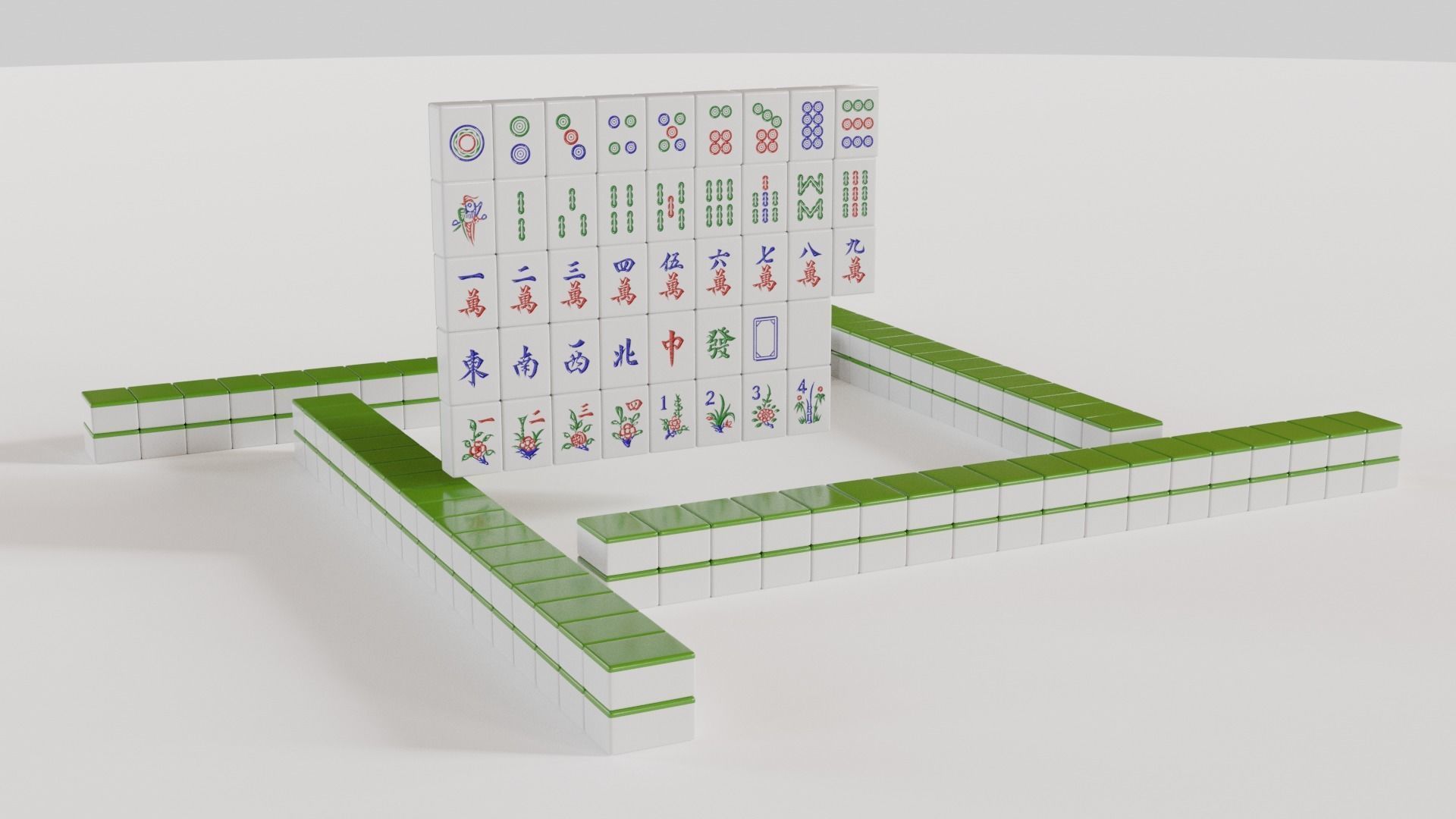 3D model Mahjong VR / AR / low-poly | CGTrader