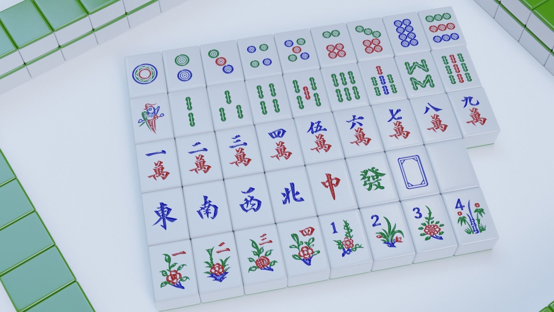 3D model Mahjong VR / AR / low-poly | CGTrader