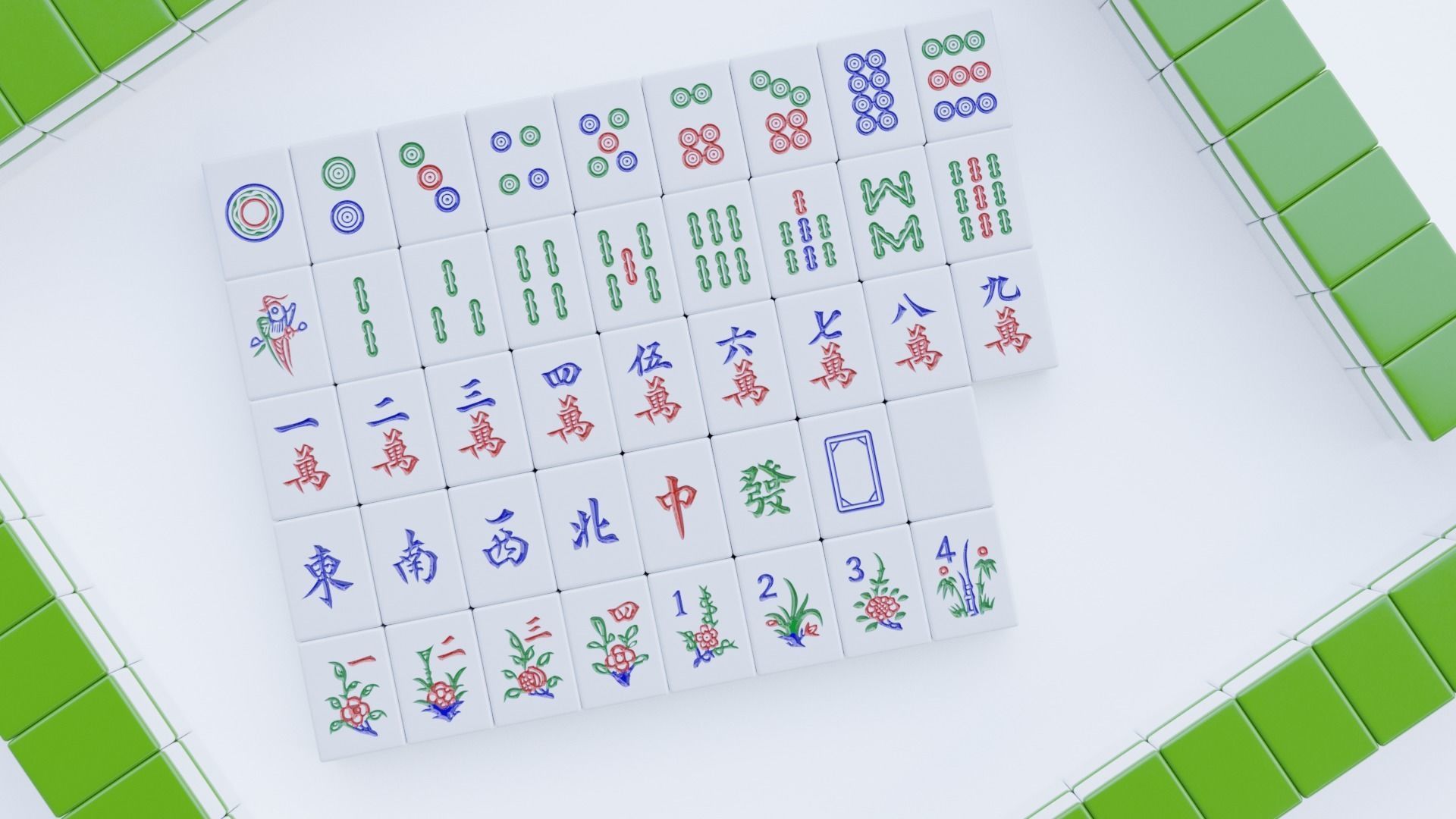 3D model Mahjong VR / AR / low-poly | CGTrader