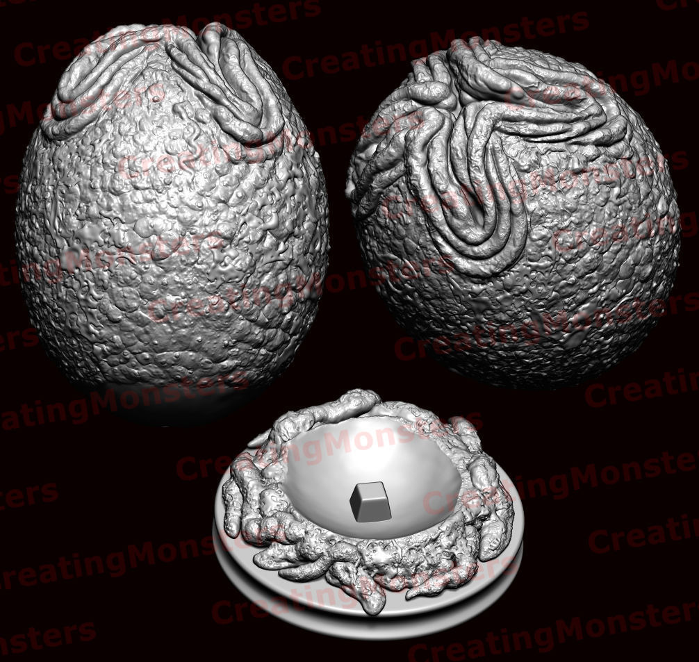 ALIEN EGG STL 3D model 3D printable | CGTrader