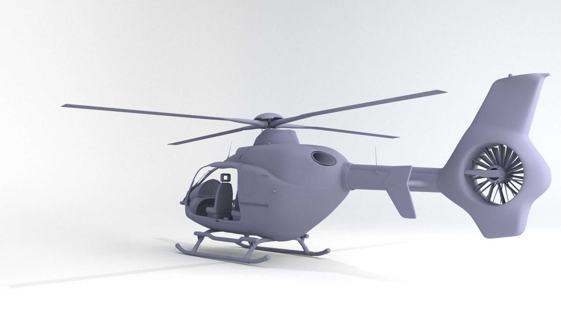 H135 Helicopter 3D print Model 3D model 3D printable | CGTrader