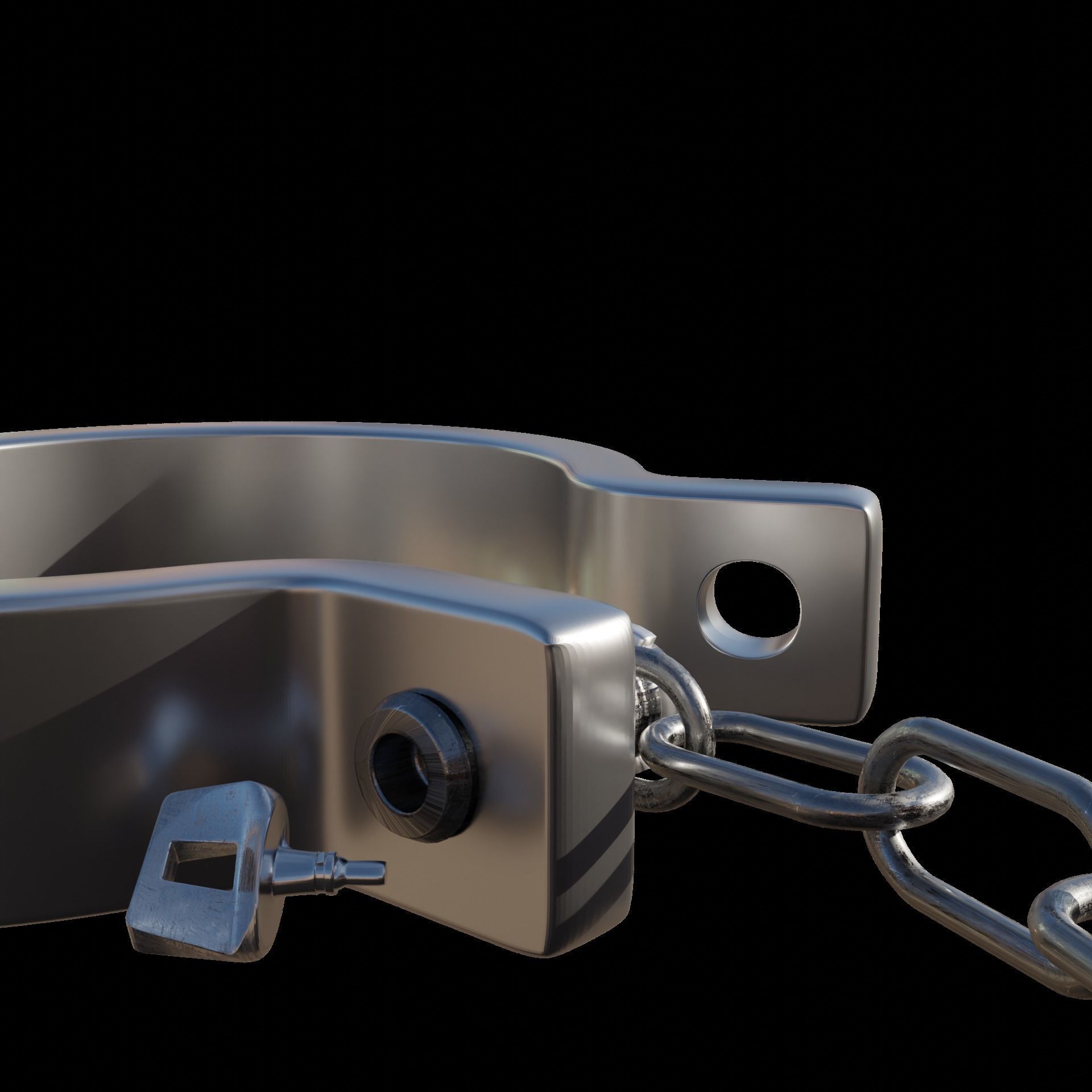 3D model Legs Hand And Neck Steel Shackles VR / AR / low-poly | CGTrader