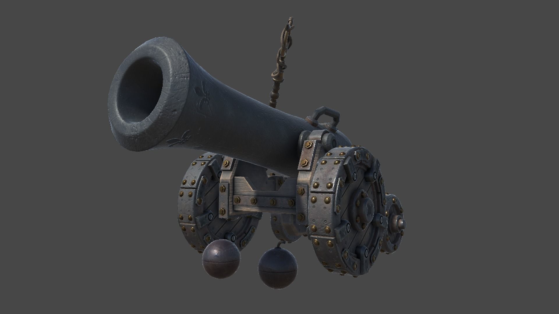 Free Cannon Pack free VR / AR / low-poly 3D model animated rigged ...