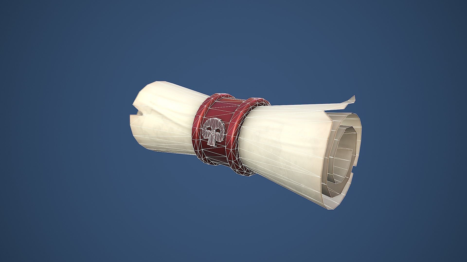3D model Stylized Scroll VR / AR / low-poly | CGTrader