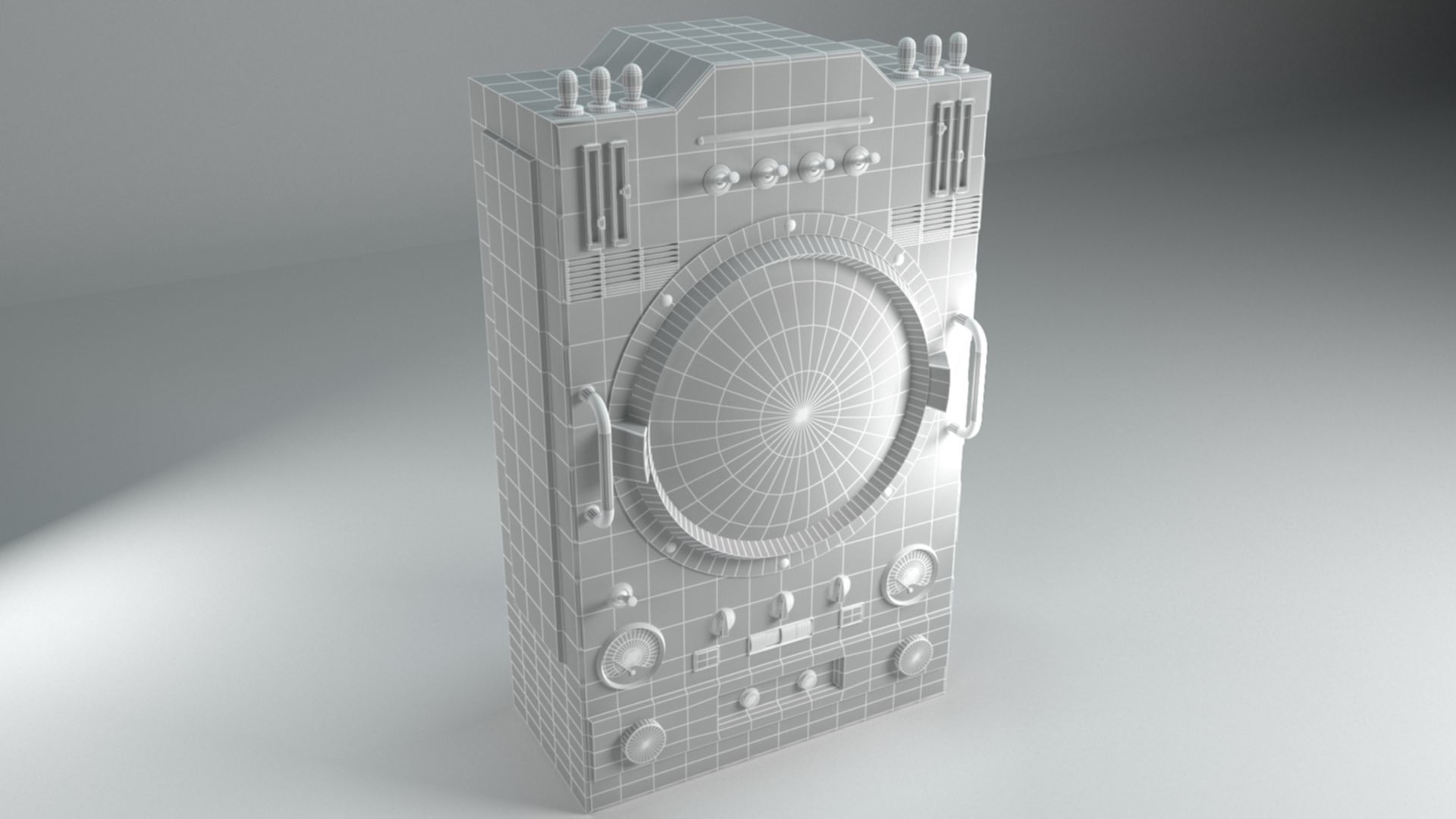 Old Radar 3D model | CGTrader