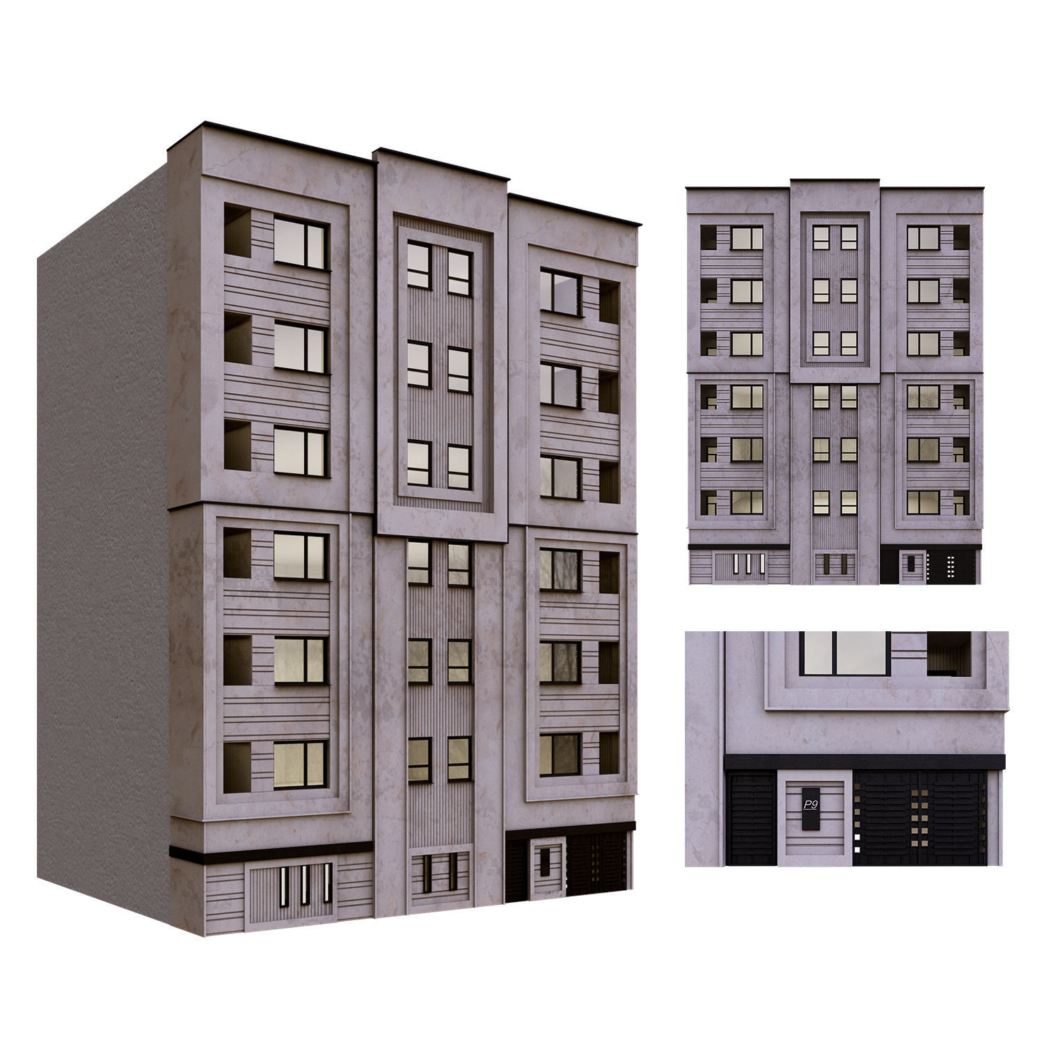 Building stone 3D model | CGTrader