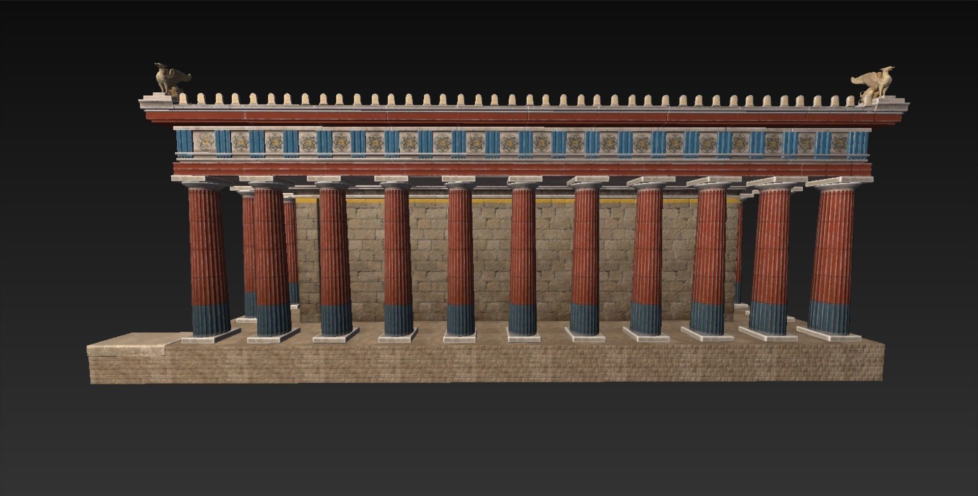 3D model Historical Greek Temple 2 VR / AR / low-poly | CGTrader