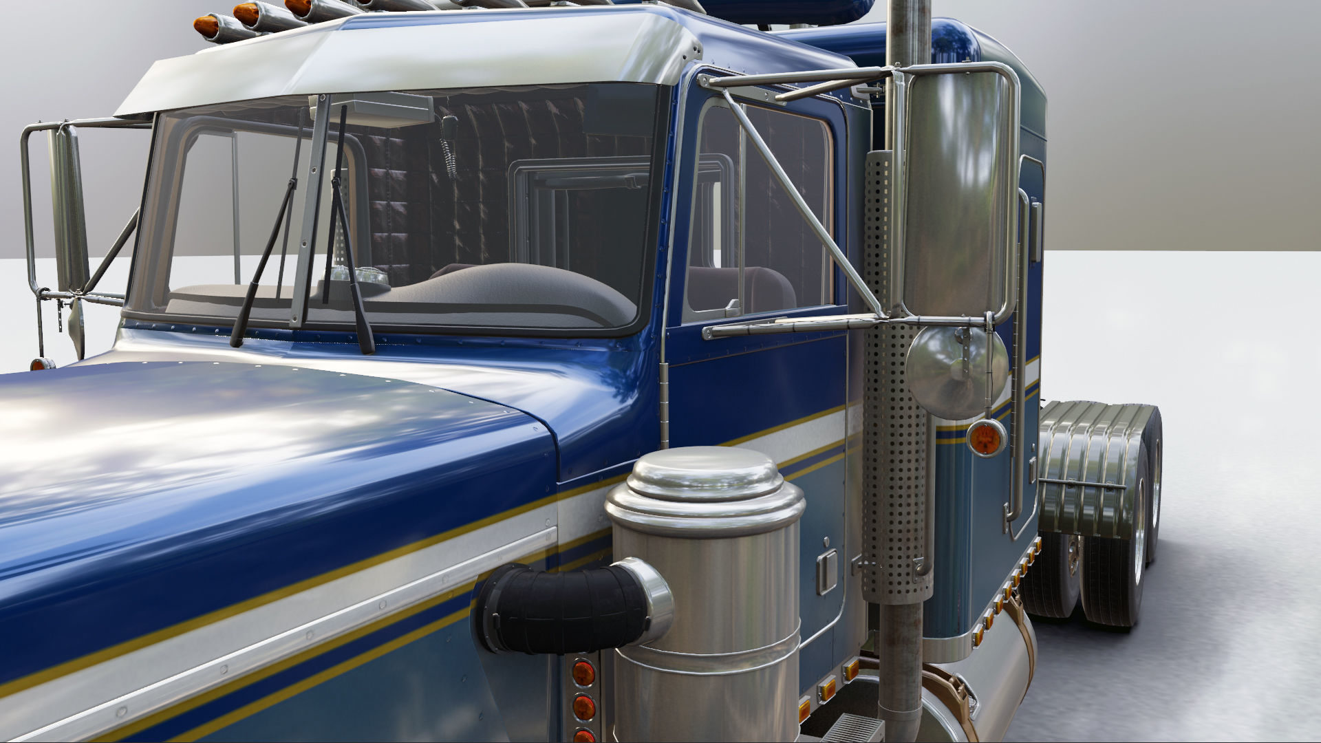 Peterbilt 359 Complete 3D model | CGTrader