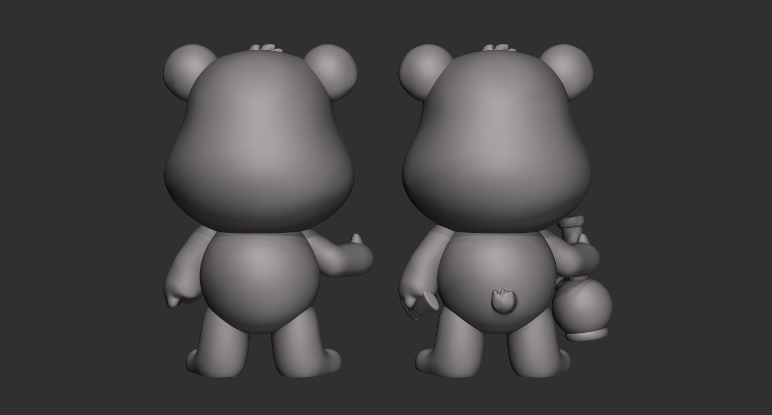 Weed Bear 3D model 3D printable | CGTrader