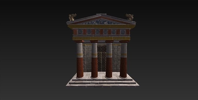 3D model Historical Greek Temple 4 VR / AR / low-poly | CGTrader