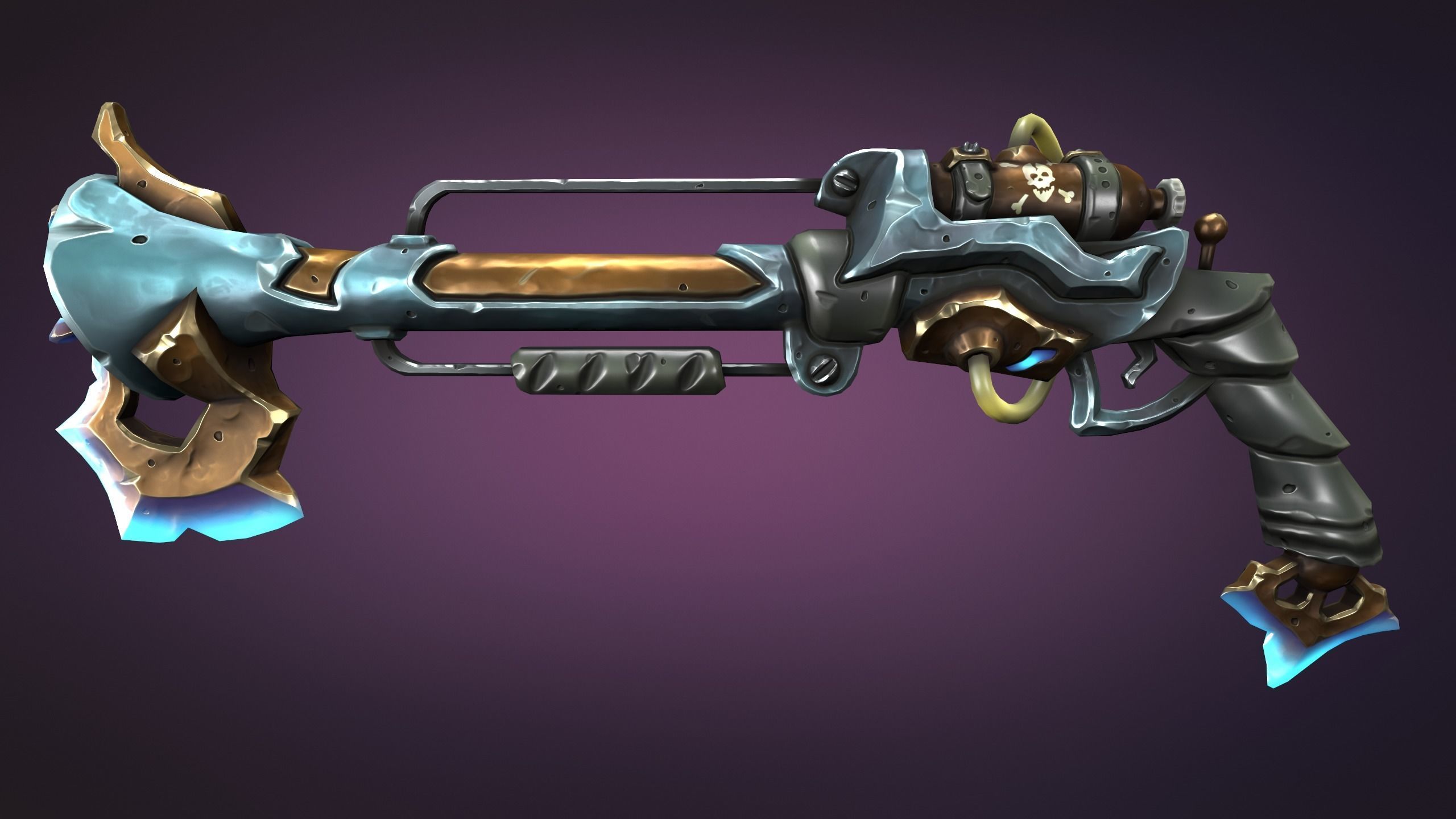 3D model Steampunk musket VR / AR / low-poly | CGTrader