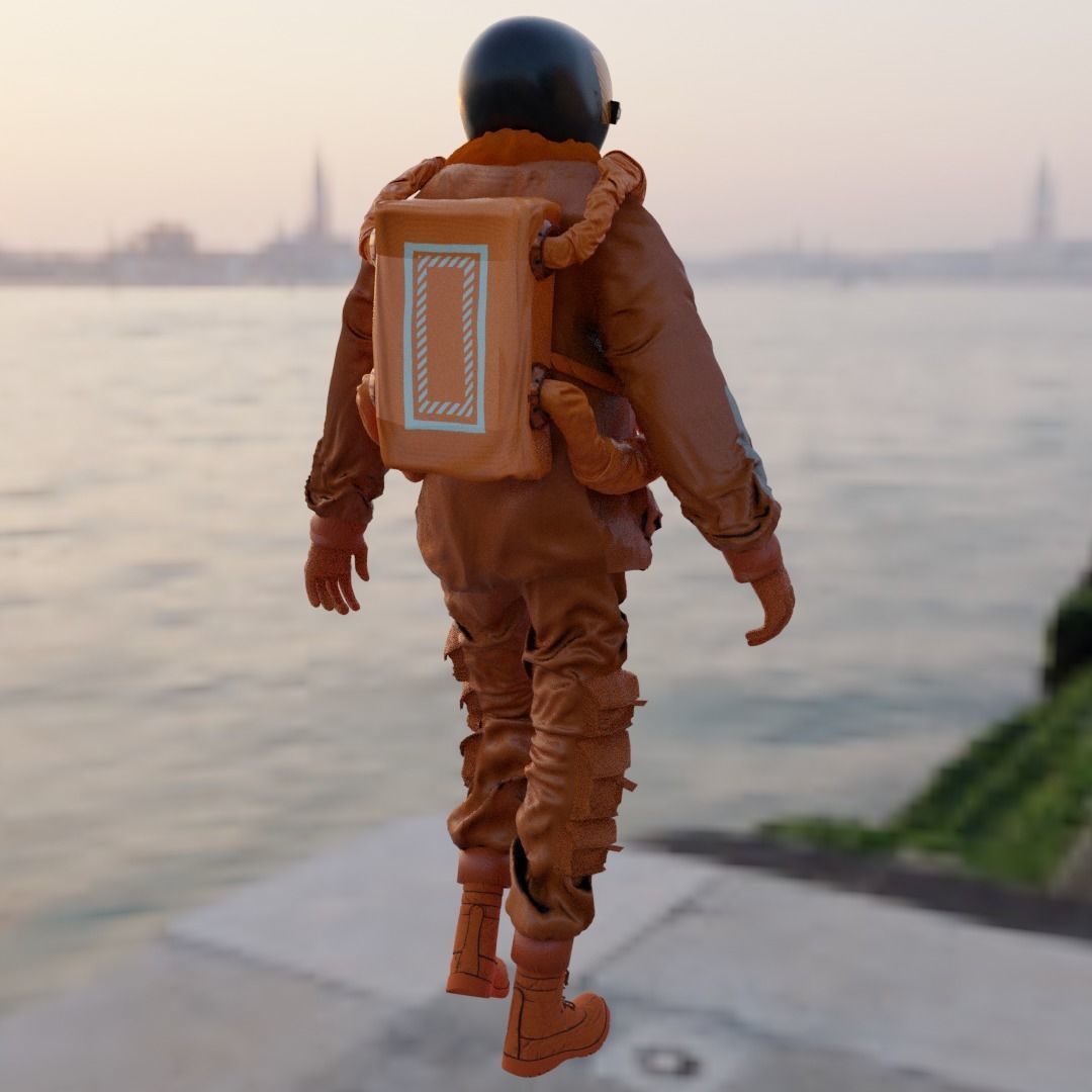 3D model Space suit - Scifi Astro Cyber VR / AR / low-poly | CGTrader