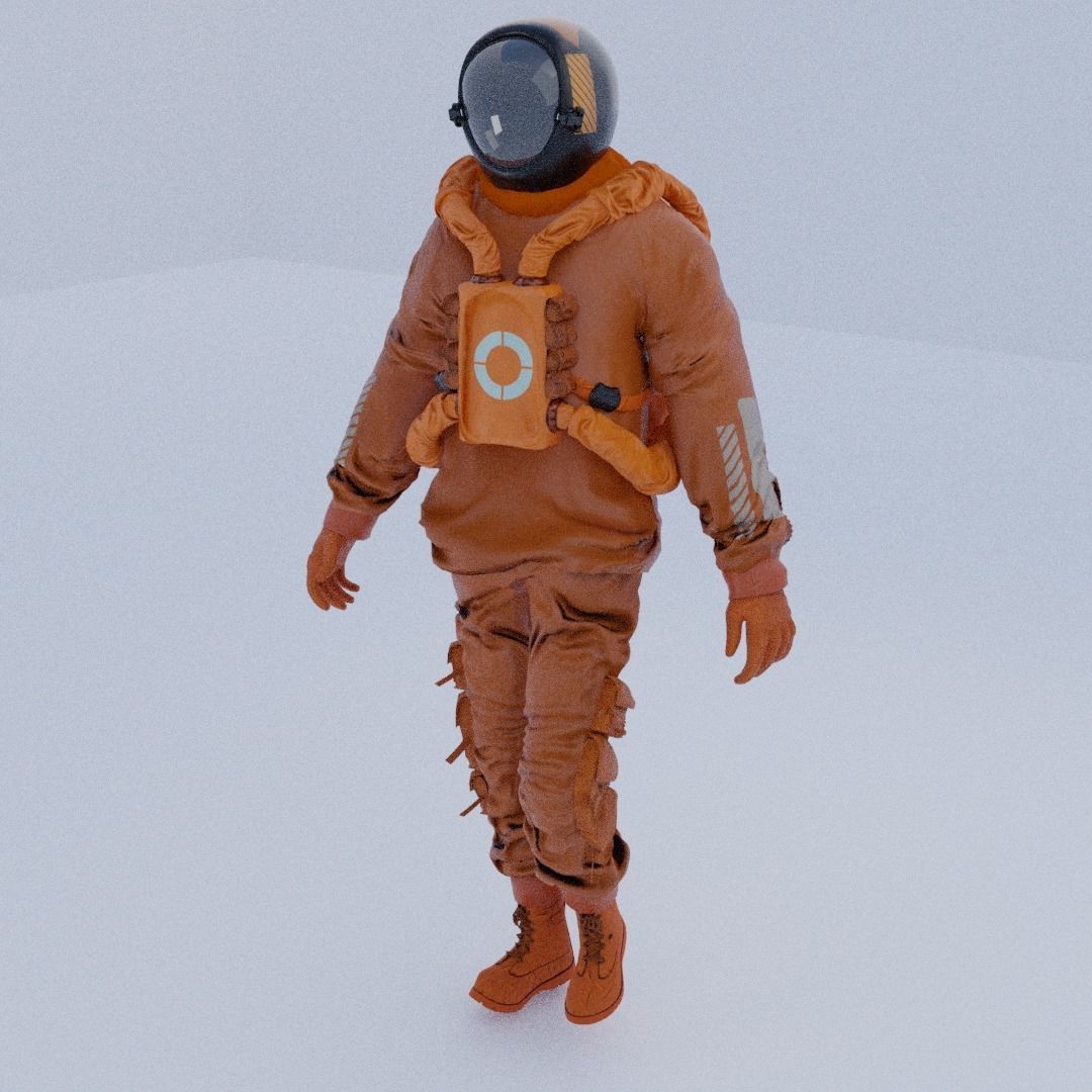 3D model Space suit - Scifi Astro Cyber VR / AR / low-poly | CGTrader