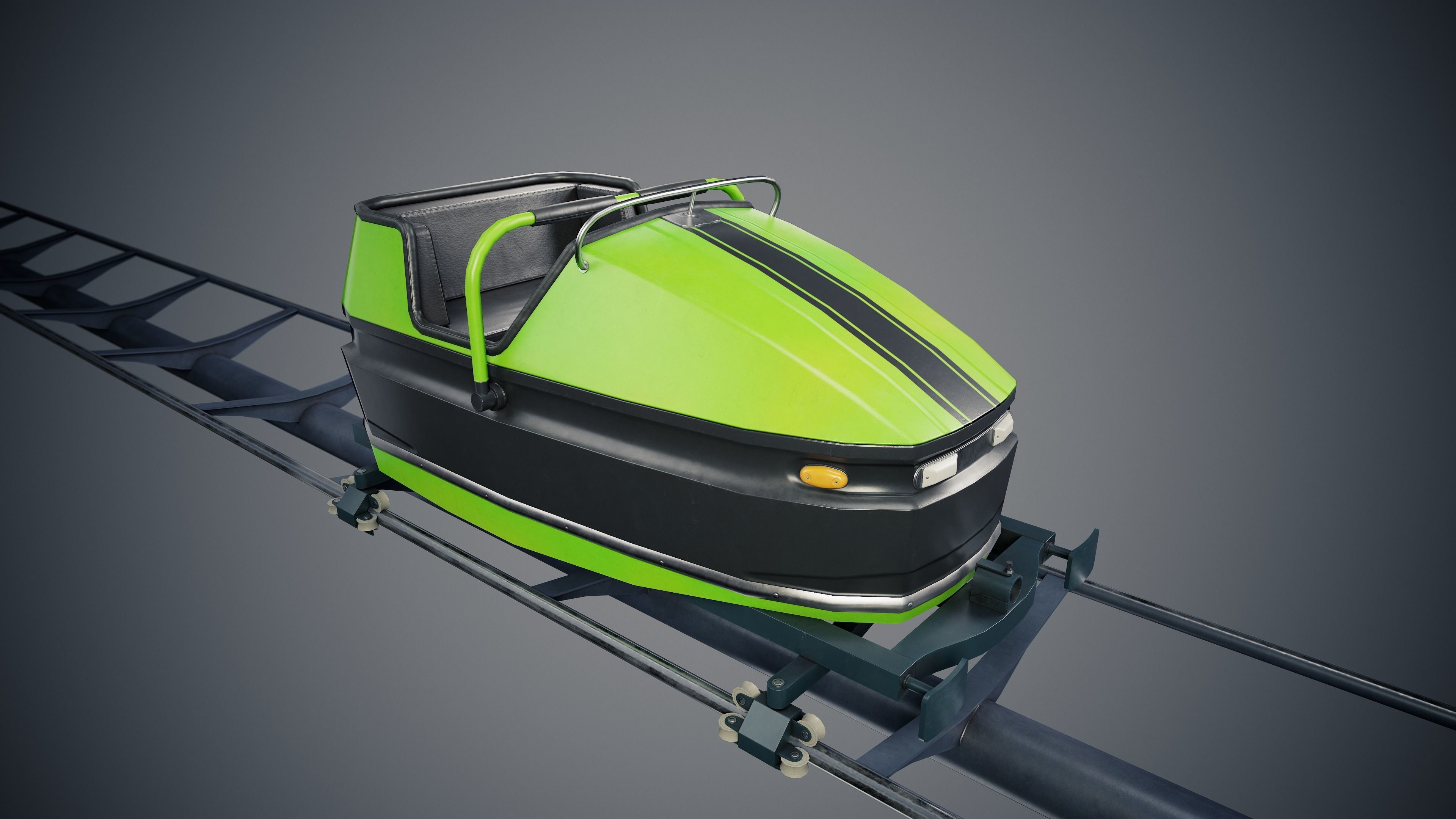 3D model Roller Coaster Cart VR / AR / low-poly | CGTrader