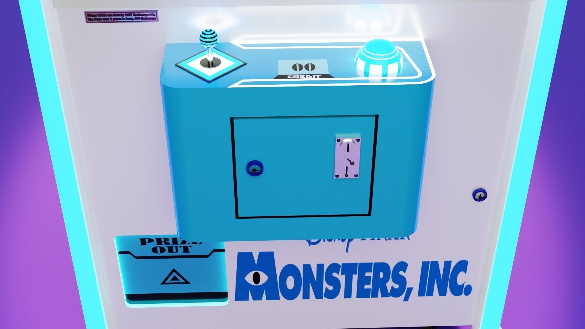 3D model Monsters Inc Claw Machine VR / AR / low-poly | CGTrader