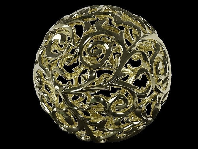Scroll Ball 3D model 3D printable | CGTrader