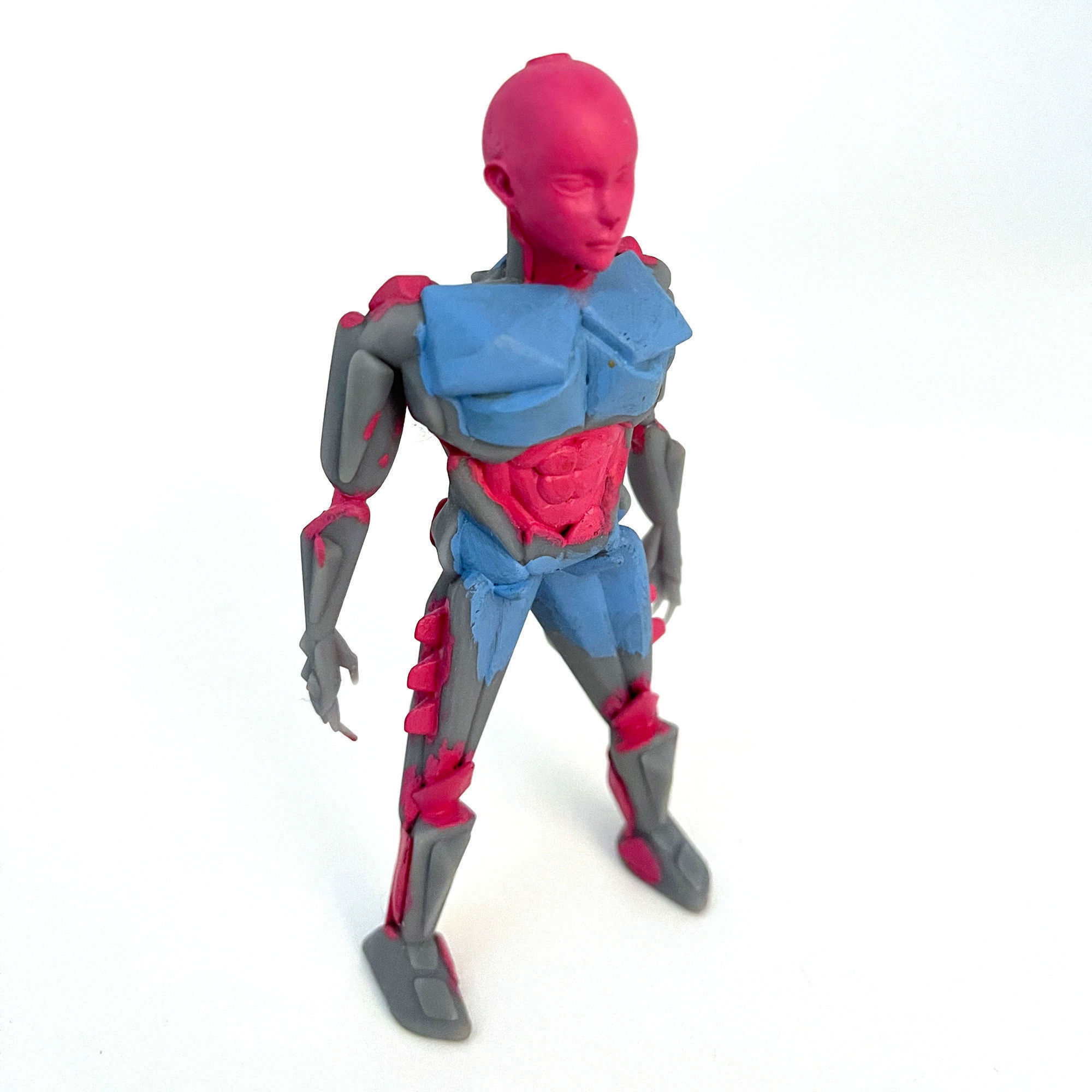 Sci-Fi Cyborg Figure STL 3d Print File Royalty Free 3D model 3D ...
