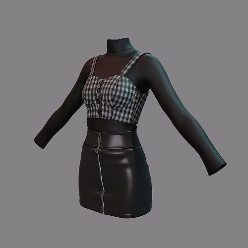 Simple Outfit 3D model | CGTrader