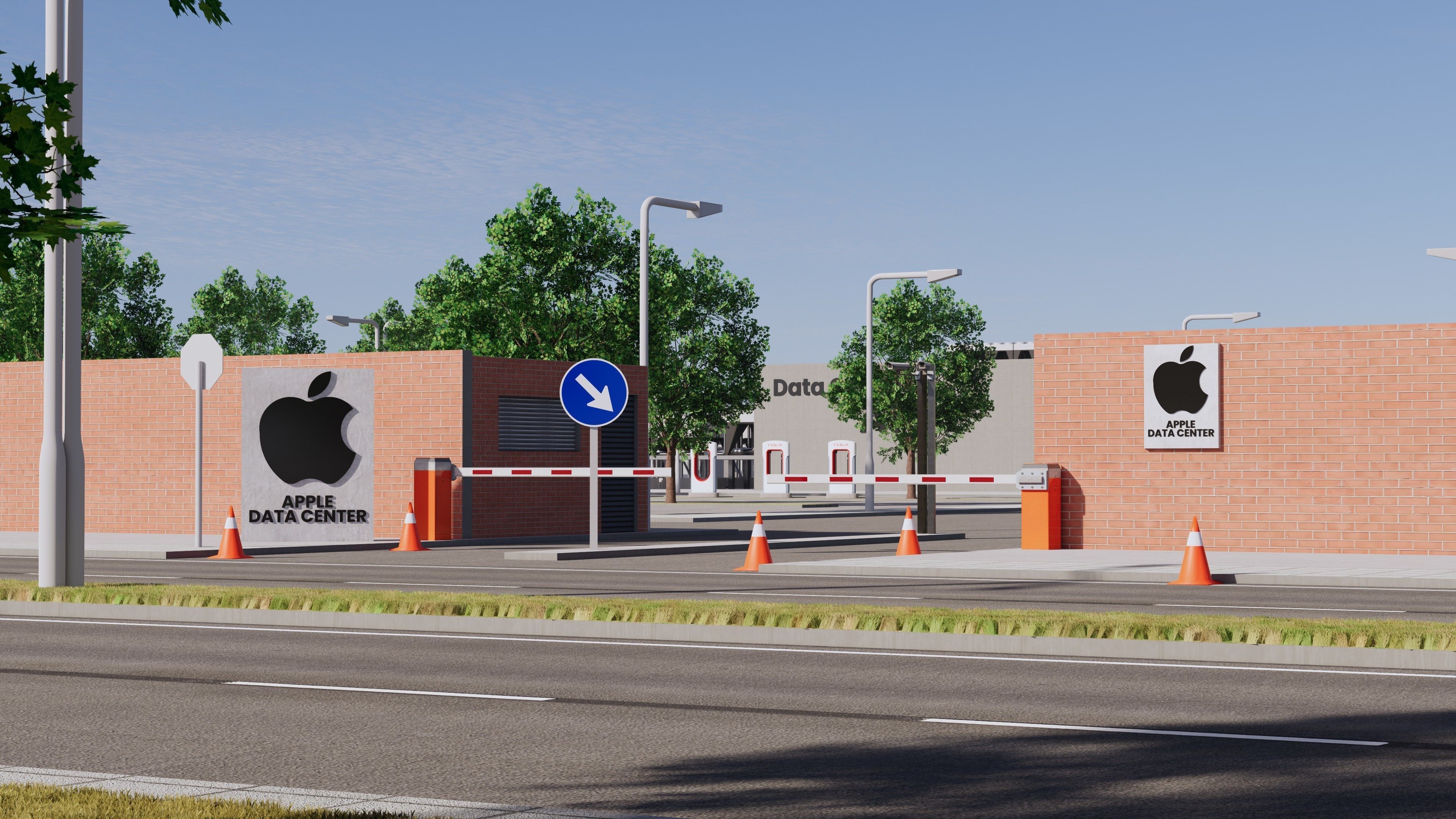 Apple Data Center Building with Interior 3D model | CGTrader