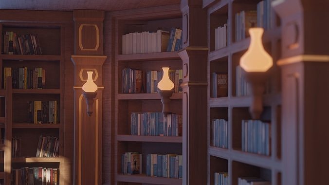 Library 3D model | CGTrader