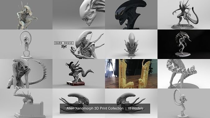 Alien Xenomorph 3D Print Collection 3D printable | CGTrader