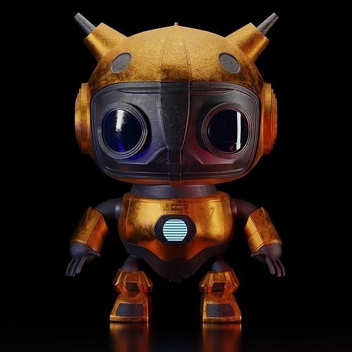 Cute robot 3D model | CGTrader