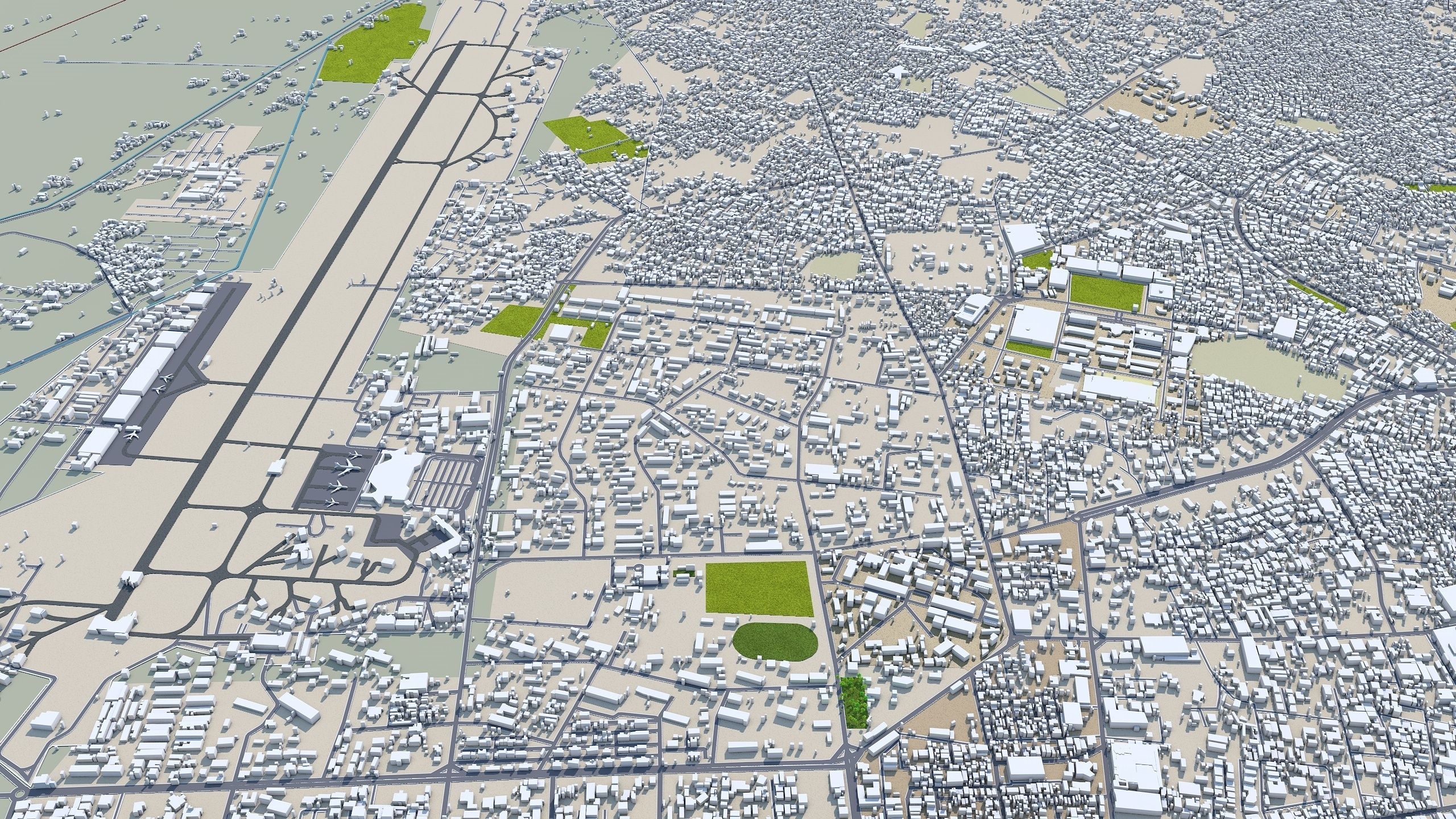 3D model Multan Pakistan 40km AI VR / AR / low-poly | CGTrader