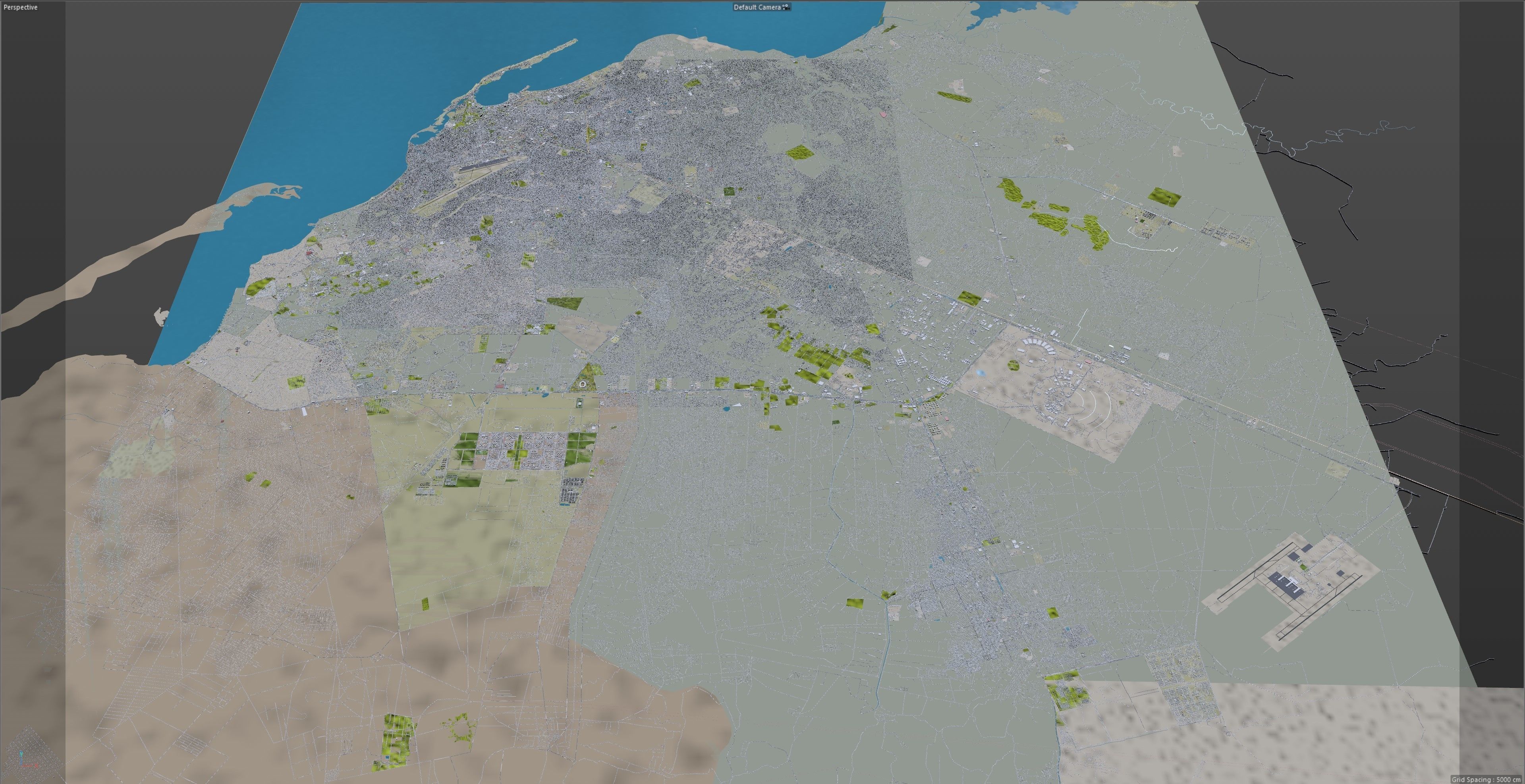 3D model Luanda Angola 45km AI VR / AR / low-poly | CGTrader