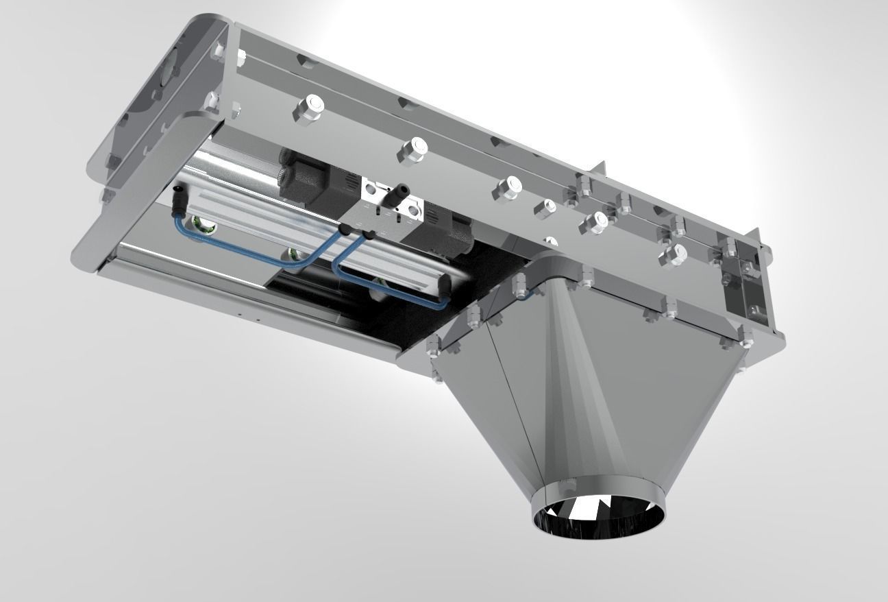 Pneumatic Slide Gate 3D model | CGTrader