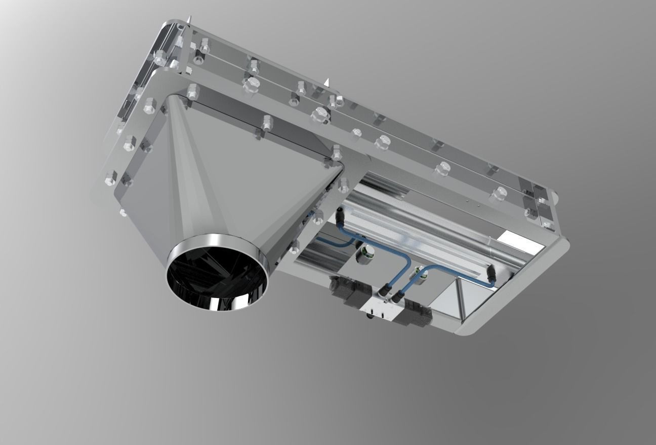 Pneumatic Slide Gate 3D model | CGTrader