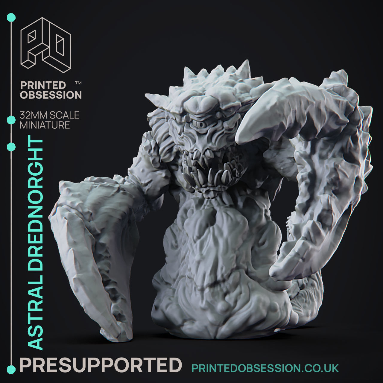 Astral Dreadnourght - 3D Printable TTRPG - PRESUPPORTED - 32mm 3D model ...