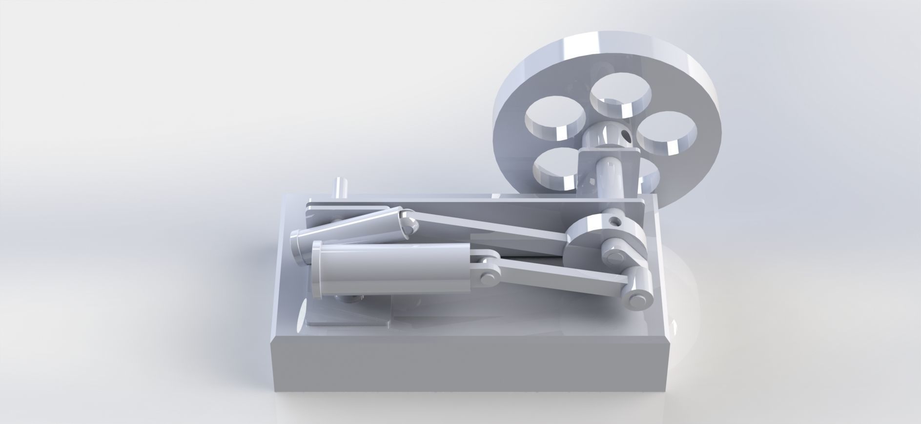 SIMPLE HORIZONTAL STEAM ENGINE 3D model | CGTrader