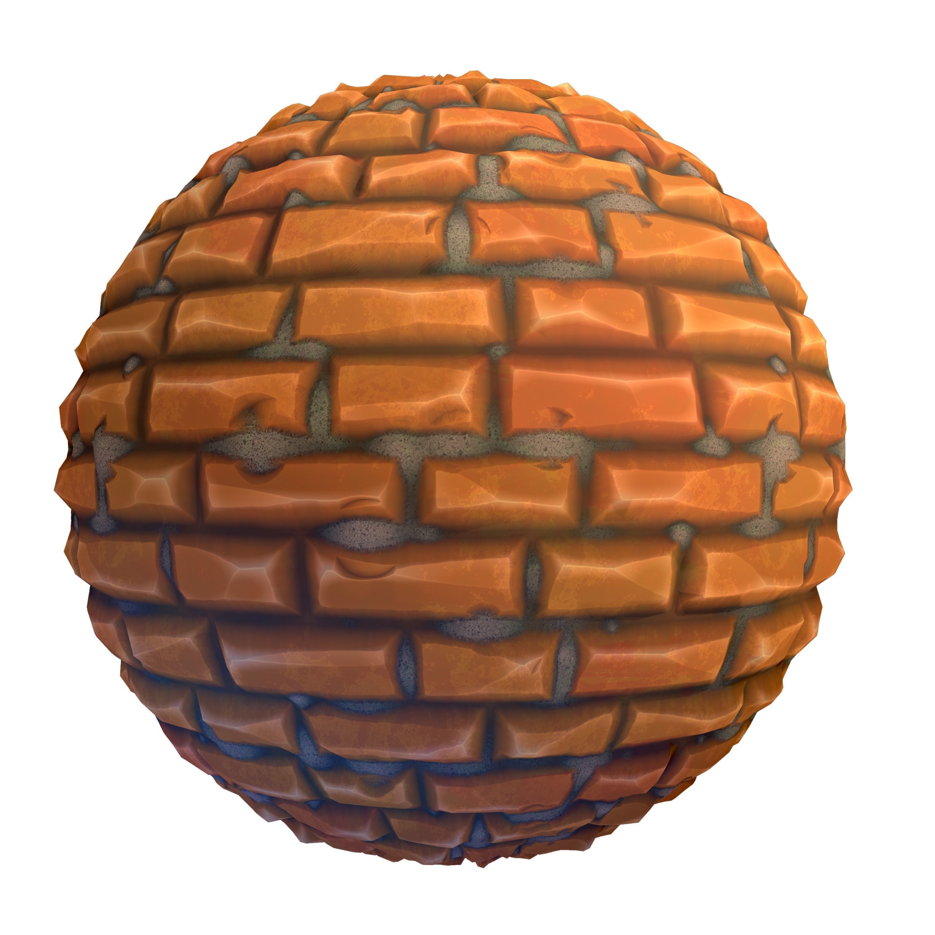 Texture Stylized Brick - PBR Texture VR / AR / low-poly | CGTrader