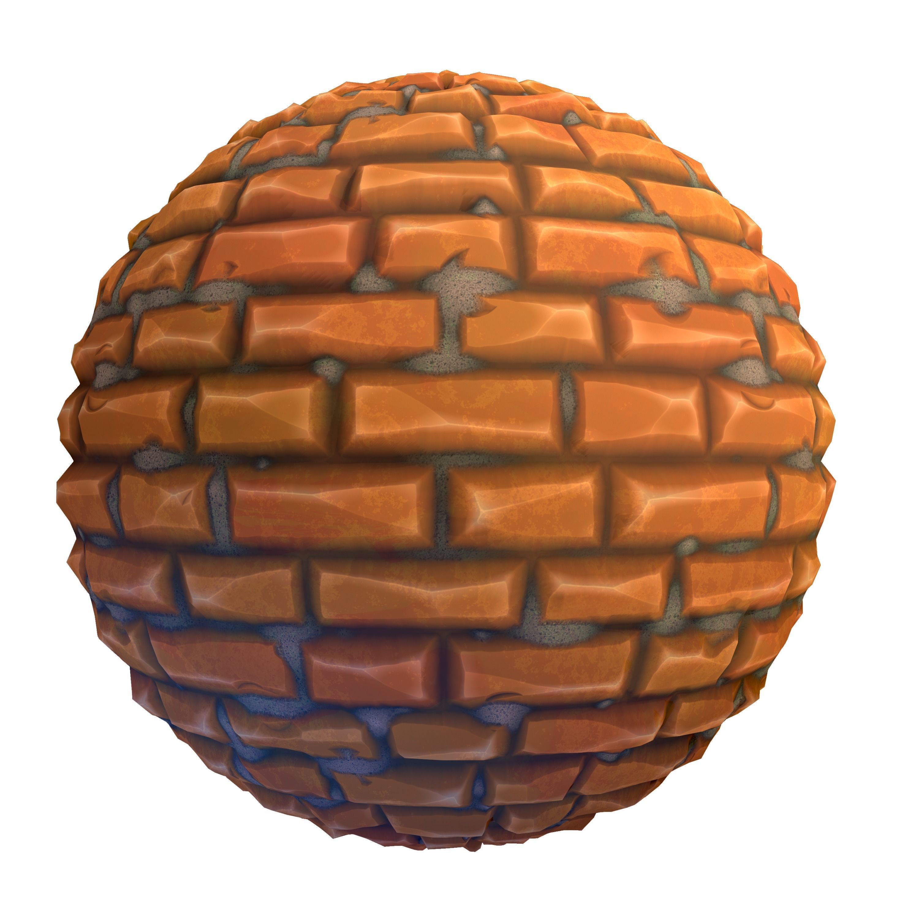 Texture Stylized Brick - PBR Texture VR / AR / low-poly | CGTrader