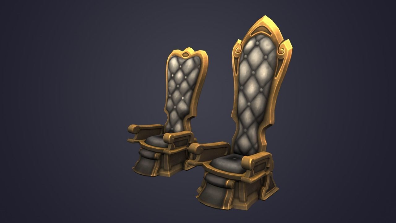 3D model Throne VR / AR / low-poly | CGTrader