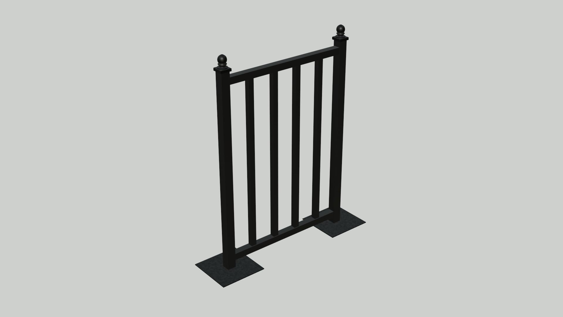 3D model Cafe Railing VR / AR / low-poly | CGTrader