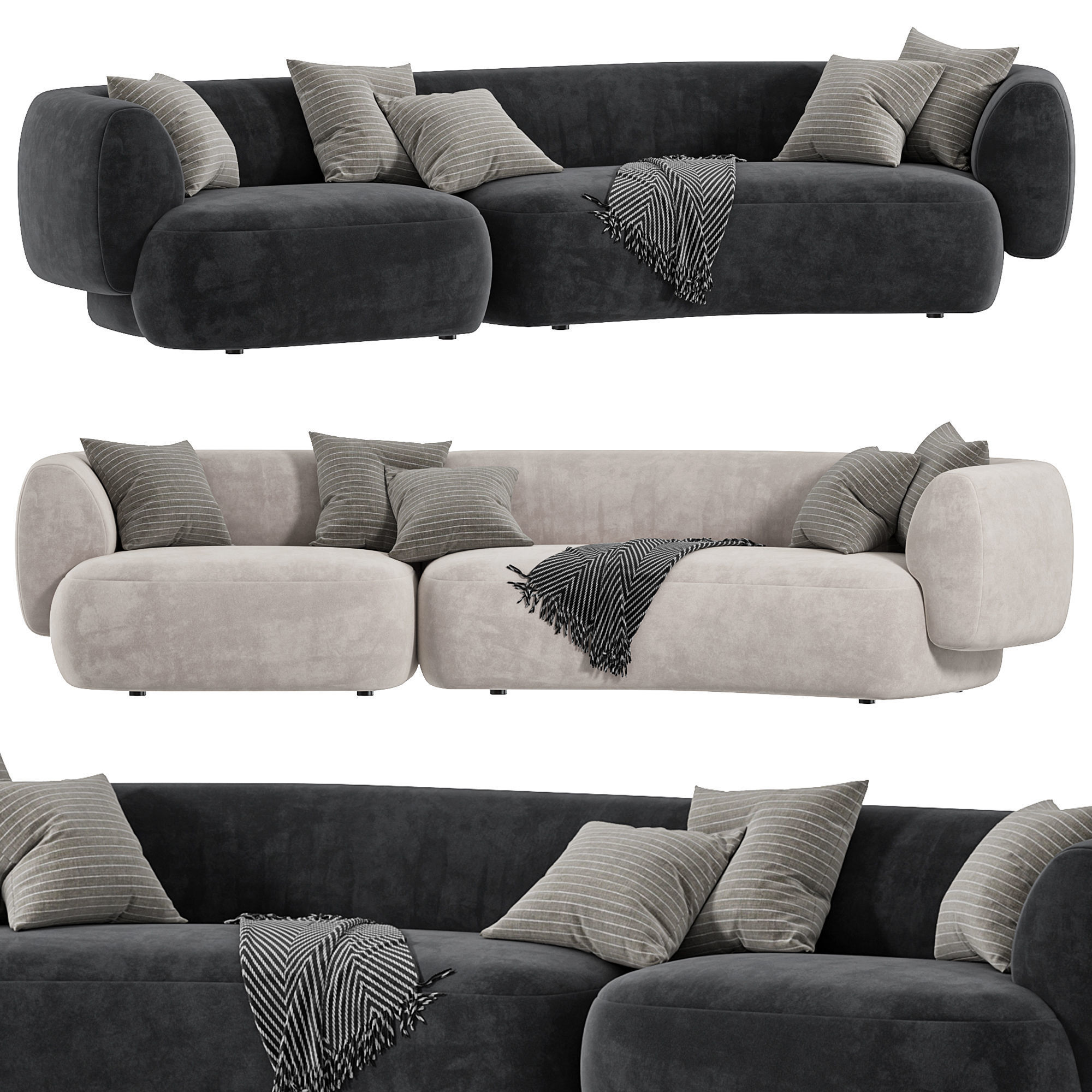 Hug Modular Sofa By Collectorgroup Collection 3D model | CGTrader