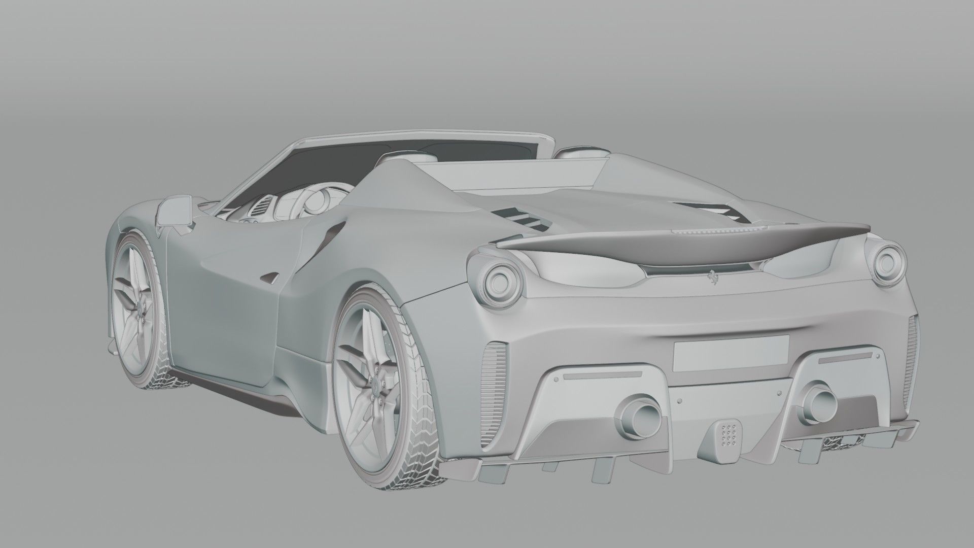 Ferrari 488 Pista Spider 3D model | CGTrader