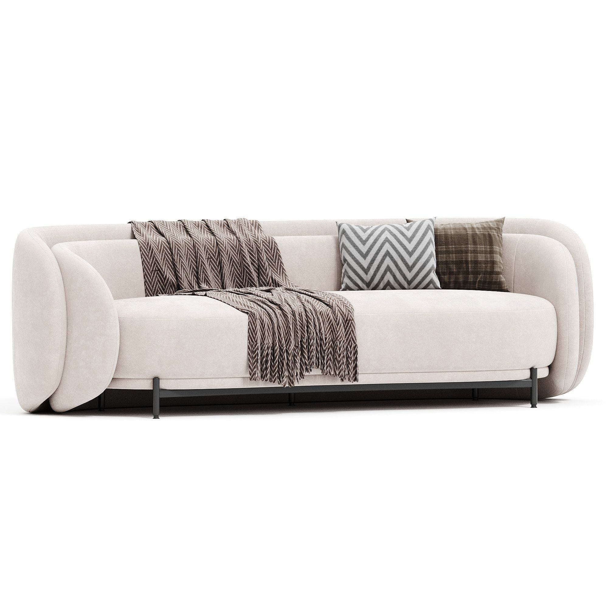 DOUBLE LAYERED BACK SOFA 3d model 3D model | CGTrader