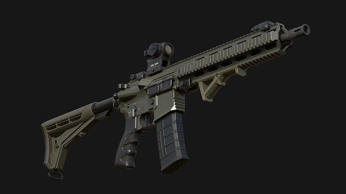 3D model Haenel MK556 VR / AR / low-poly | CGTrader