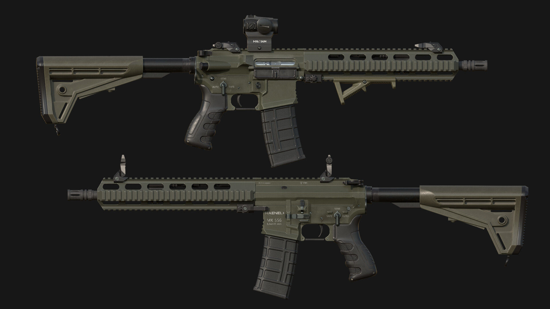 3D model Haenel MK556 VR / AR / low-poly | CGTrader