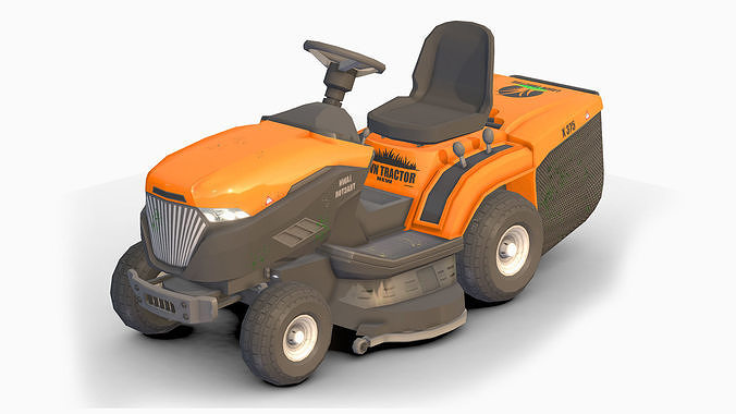 3D model Lawn Tractor VR / AR / low-poly | CGTrader
