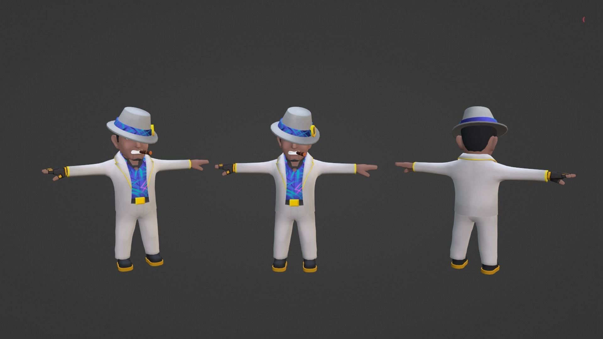 3D model Character Gangster Molly Chibi VR / AR / low-poly | CGTrader