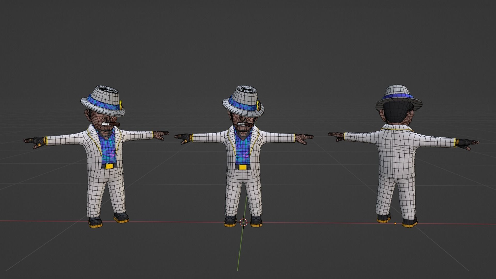 3D model Character Gangster Molly Chibi VR / AR / low-poly | CGTrader